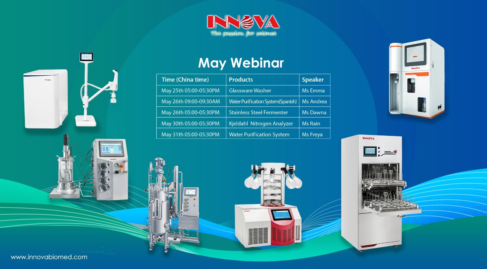 Join Innova Webinar About Laboratory and Medical Equipment In May